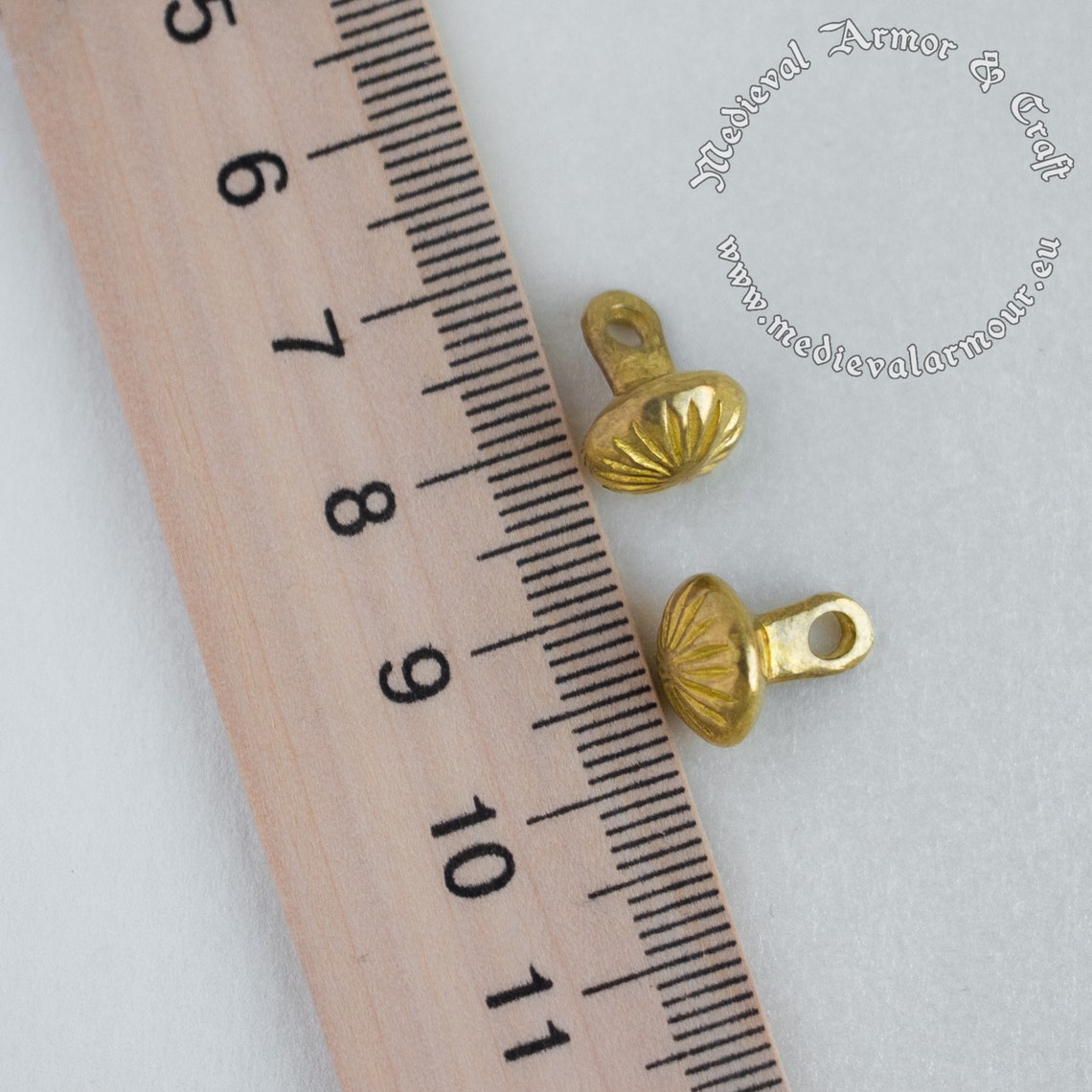 Viking goldbrass buttons for the reenactment SCA cosplay | Etsy