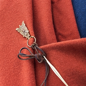 Viking Ringed Long Pin for Heavy Cloaks and Capes With the Head of ...