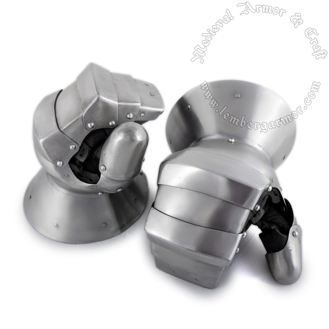 Buhurt Gauntlets Model "yeomen". Sports Steel Gloves for Full-contact ...