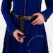 Unisex Leather Gothic Medieval Belt With Brass Buckle and a Gothic ...