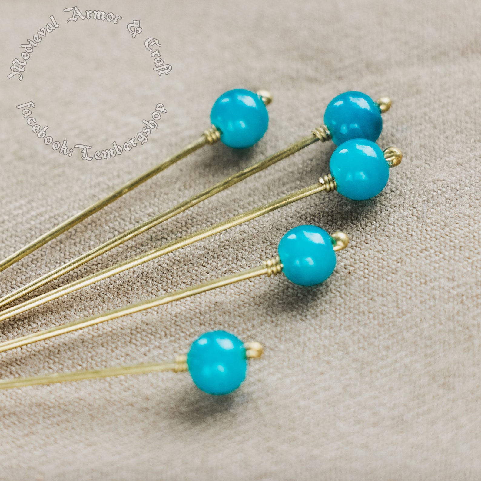 Reenactment Pins for a Medieval Headdress(5prc Set),the Hairpins 13th ...