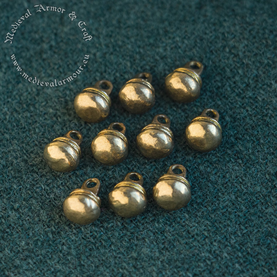 Viking and Early Medieval Gold(brass) Buttons for the Reenactment, SCA ...