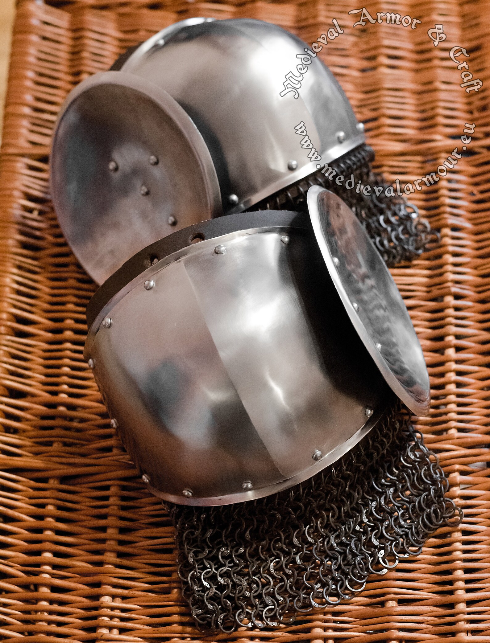 Hardened Mongol Knees With the Chain Mail. Buhurt and Steel | Etsy