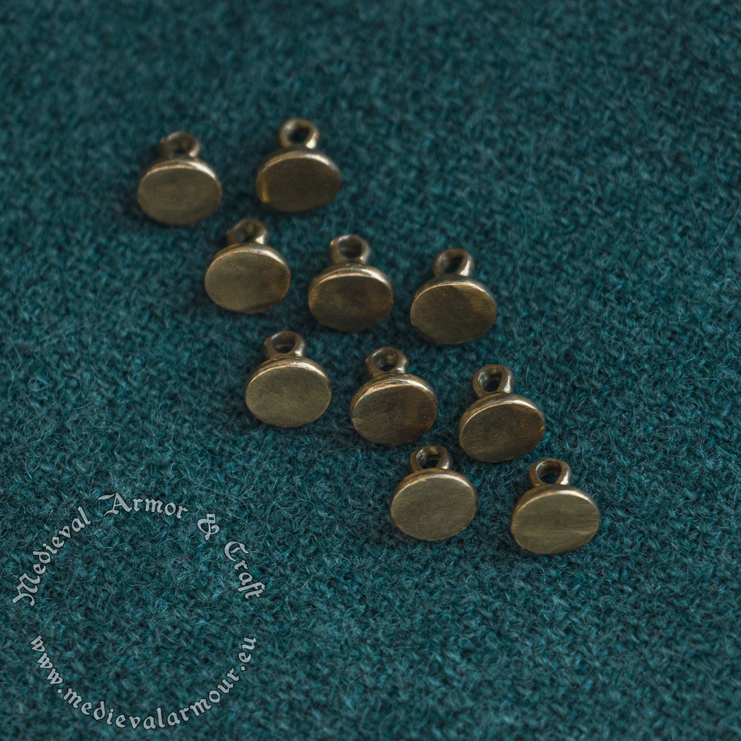 Small Gold(brass) Buttons With the Flat Top. Sets of 10/15/20/30 Pieces ...