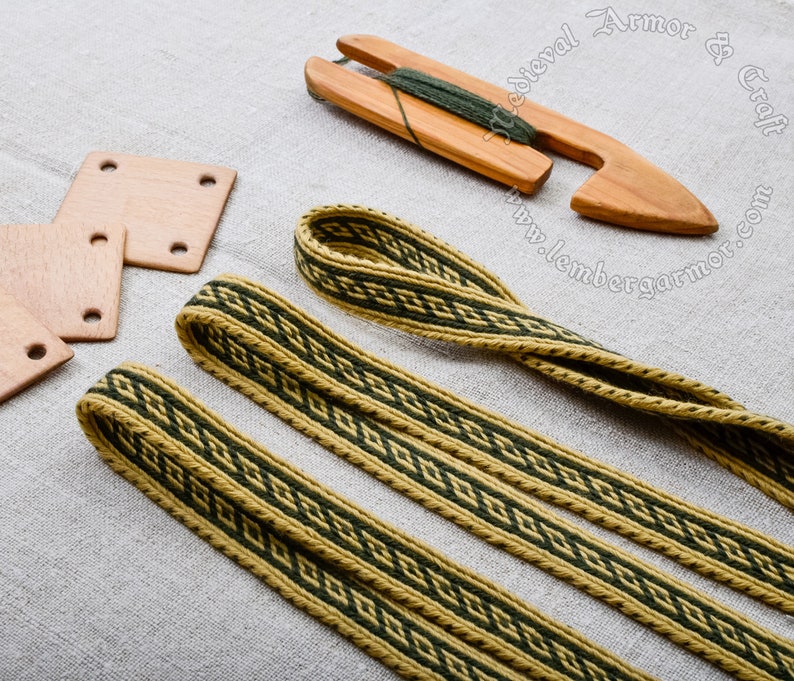 Tablet Woven Wool Belt. Inspired by Oseberg Find Norway, 9th. Viking ...