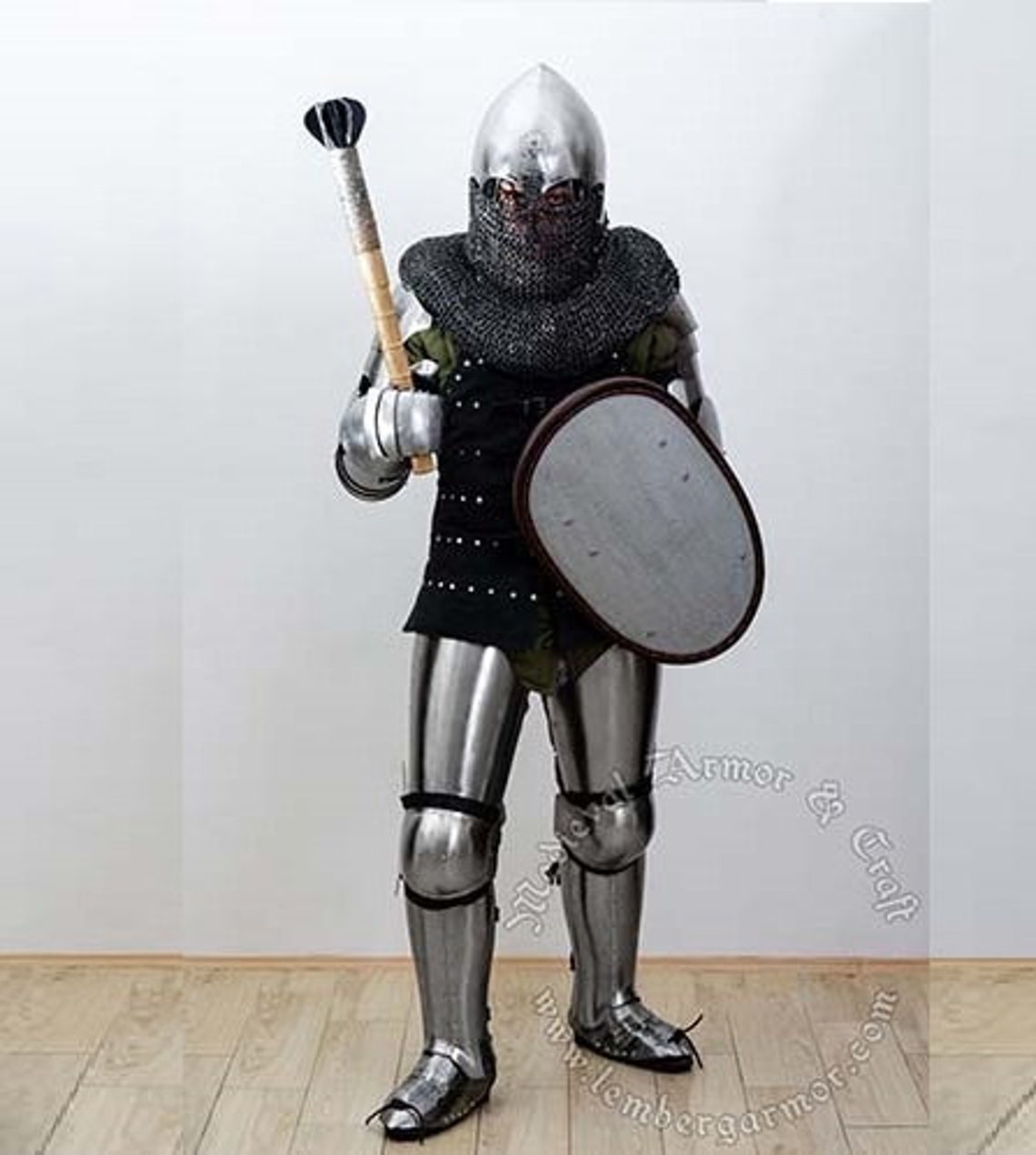 Buhurt Set of Armor footman With Nasal Bascinet. A - Etsy