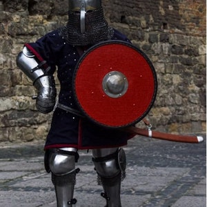 Hardened Eastern Greaves With the Chain Mail. Buhurt and Steel Fight ...