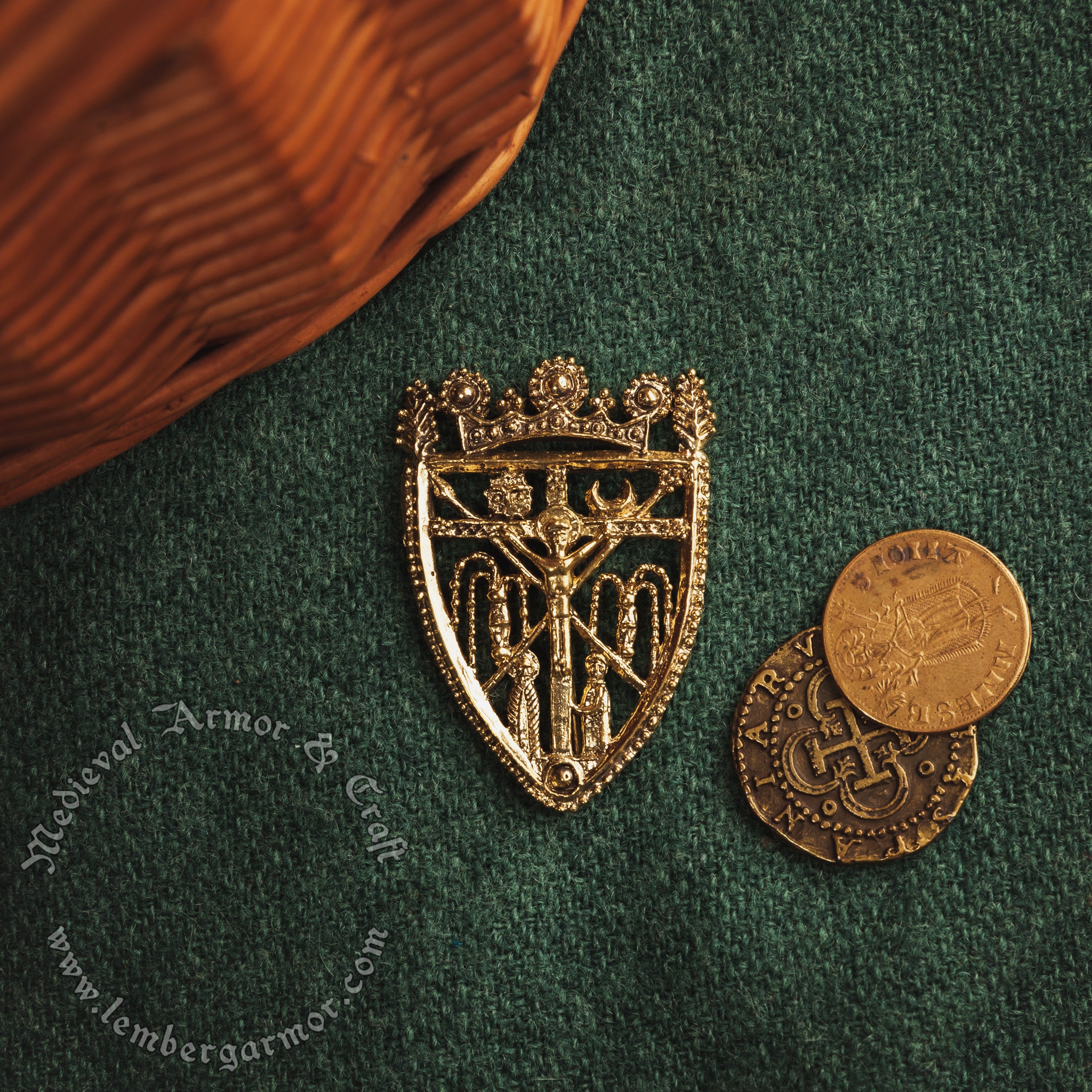 Crucifix as a Shield. Medieval Badge Museum Replica Brook Wharf, London ...