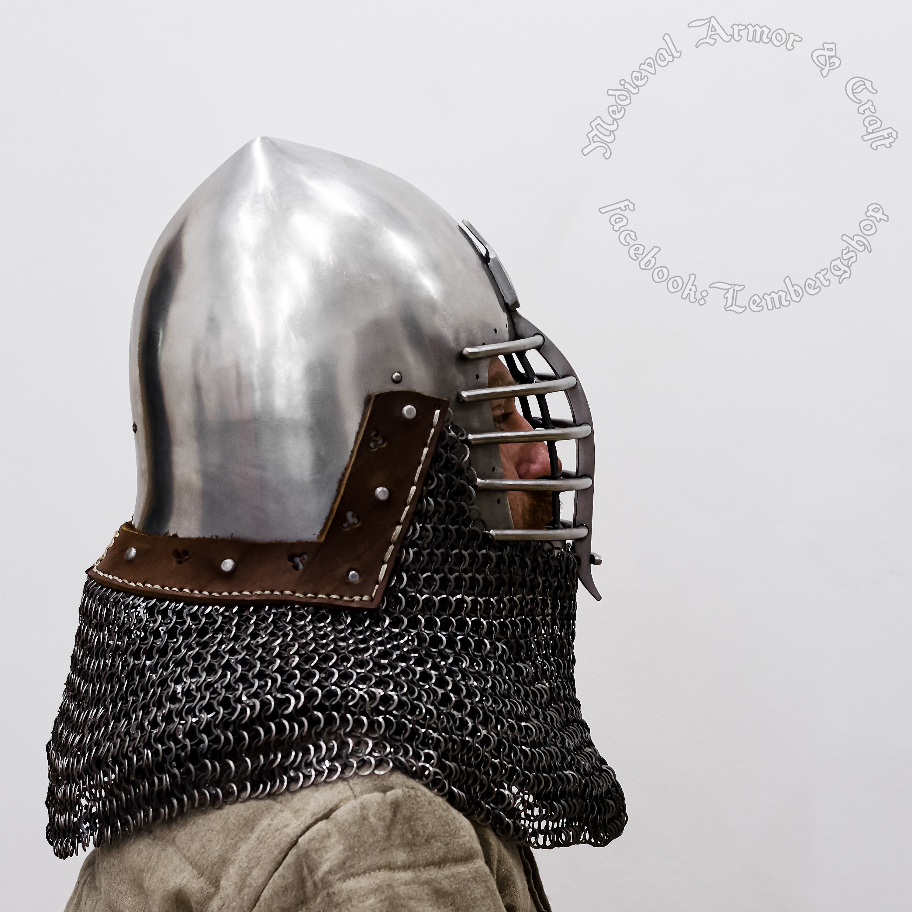 Wolf Ribs Buhurt Helm for Full-contact Steel Fight. - Etsy
