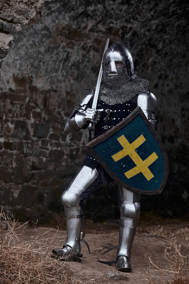 Full Set of Buhurt Armor "chuburg Knight" 1380 Year. Famous Ukrainian ...