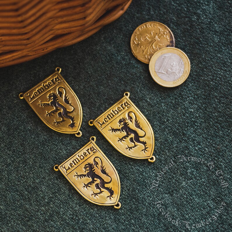 Stand With Ukraine. Ukrainian Reenactment Badge(brass) With Lemberg ...