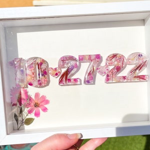 Resin Date Shadow Box - Etsy