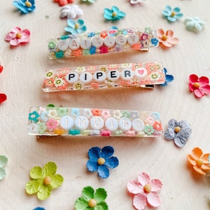 Custom Resin Hair Clip | Etsy