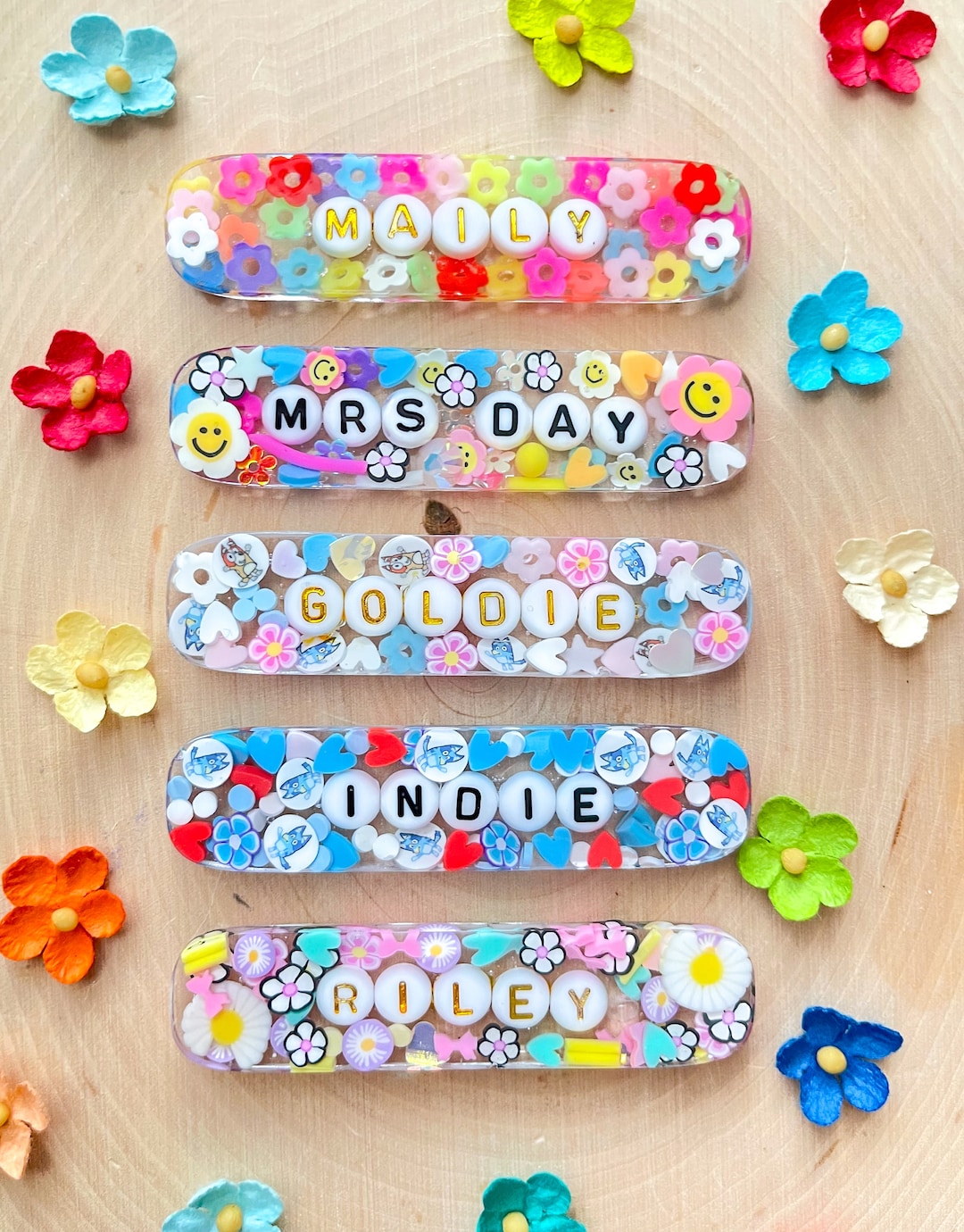 Custom Resin Hair Clip - Etsy