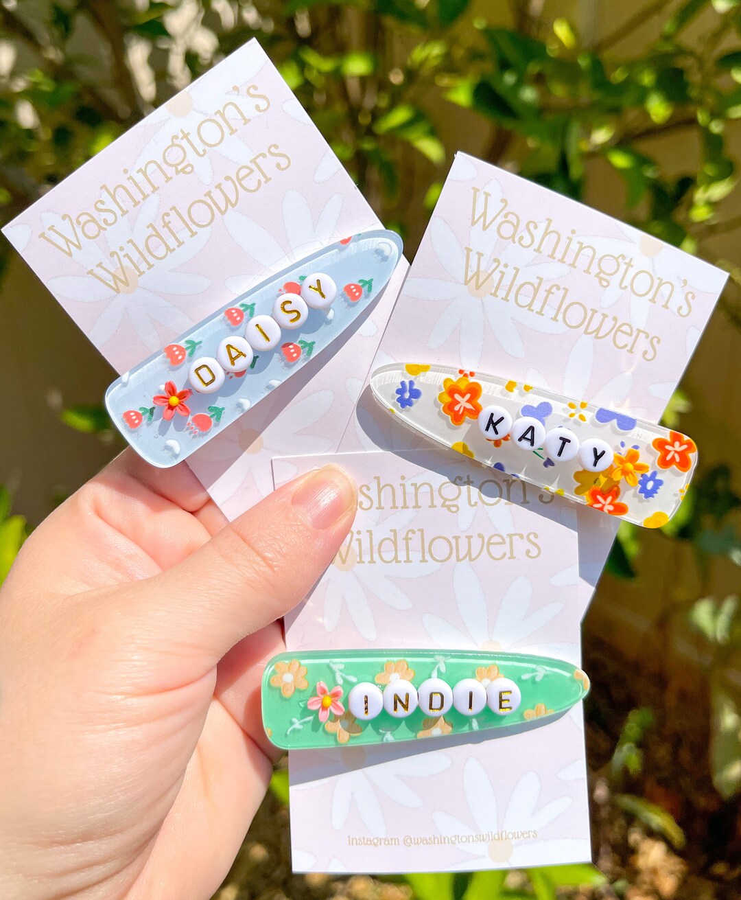 Custom Resin Hair Clip - Etsy