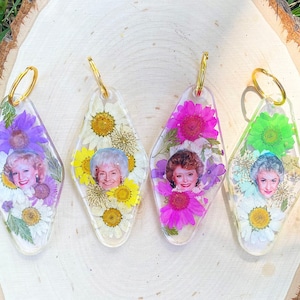 Golden Girls Wildflower Keychain - Etsy