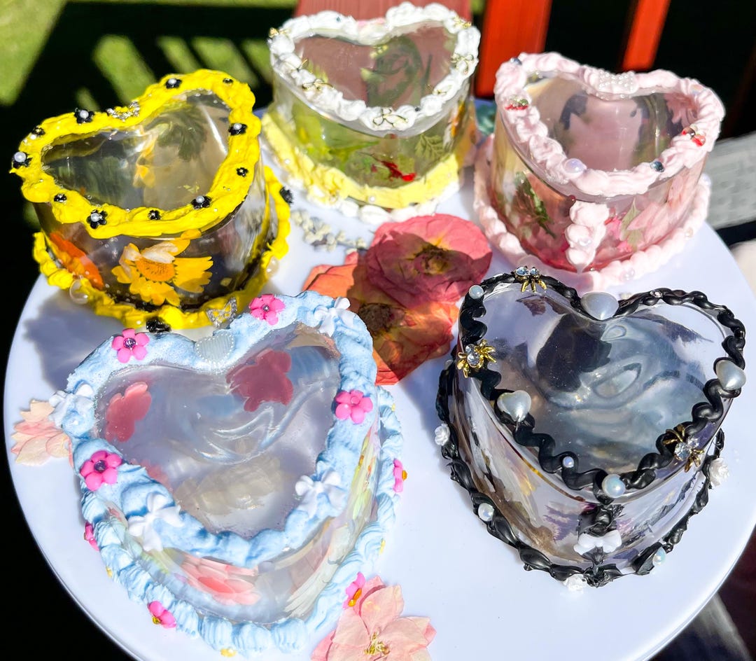 Resin Mini Cake Jewelry Box - Etsy