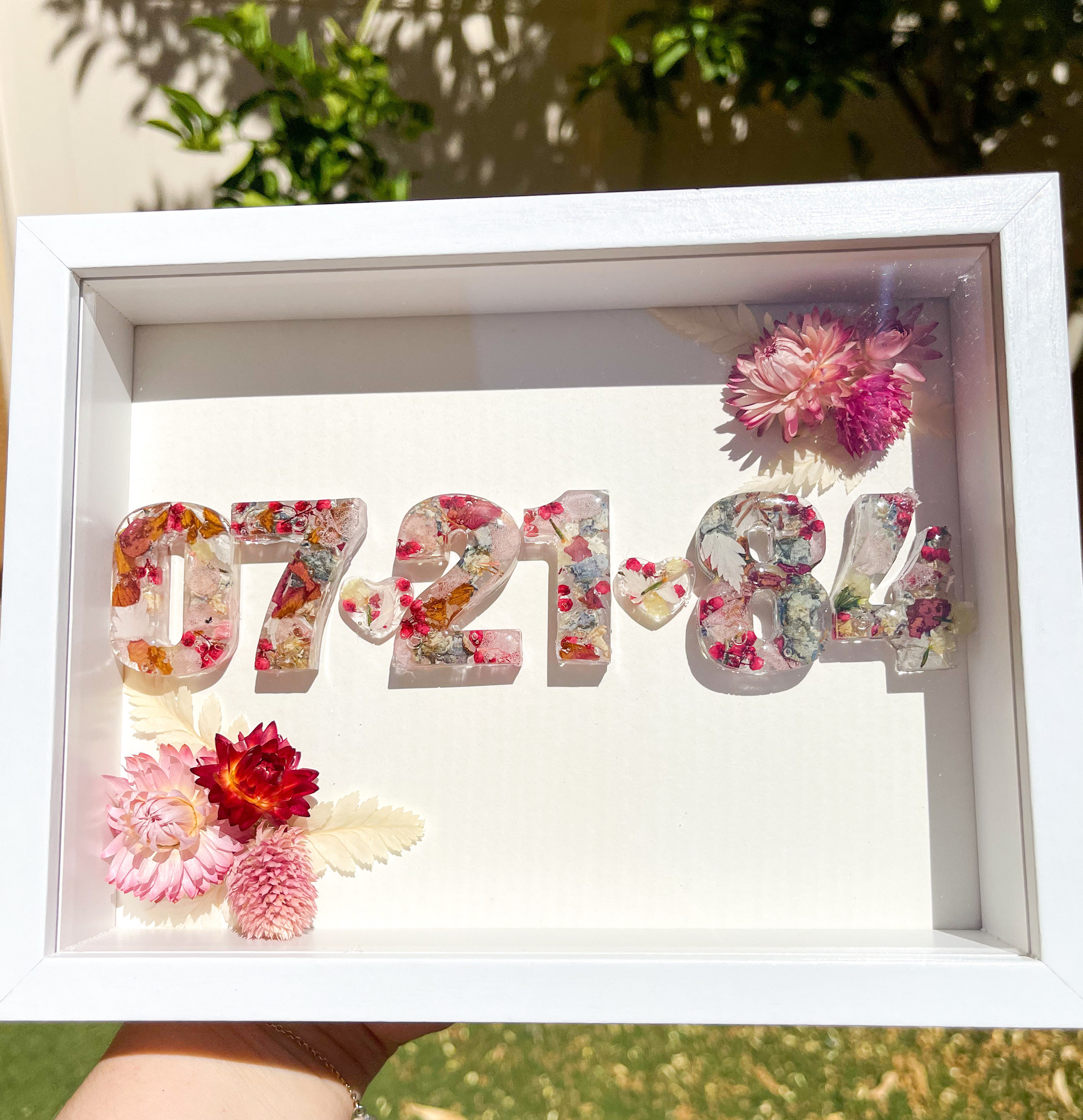 Resin Date Shadow Box - Etsy