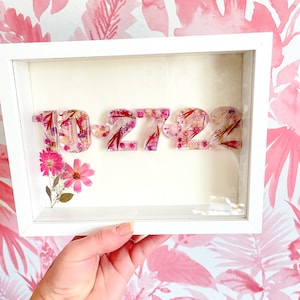 Resin Date Shadow Box - Etsy