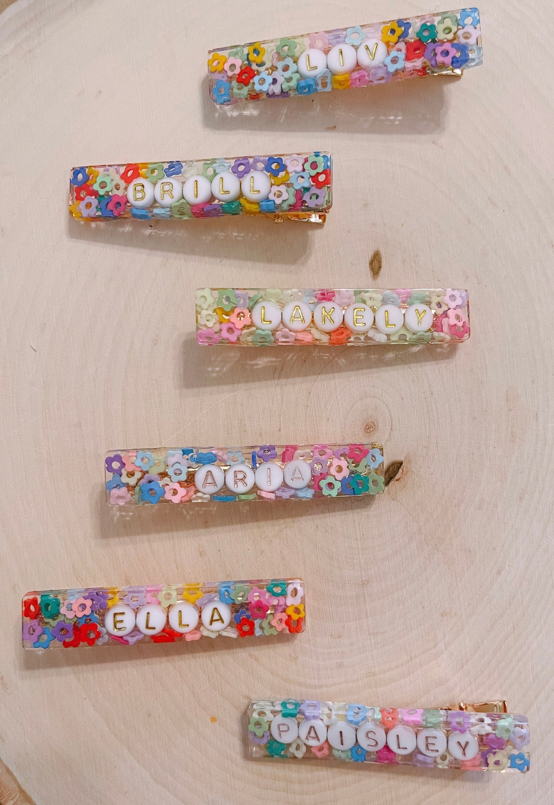 Custom Resin Hair Clip | Etsy