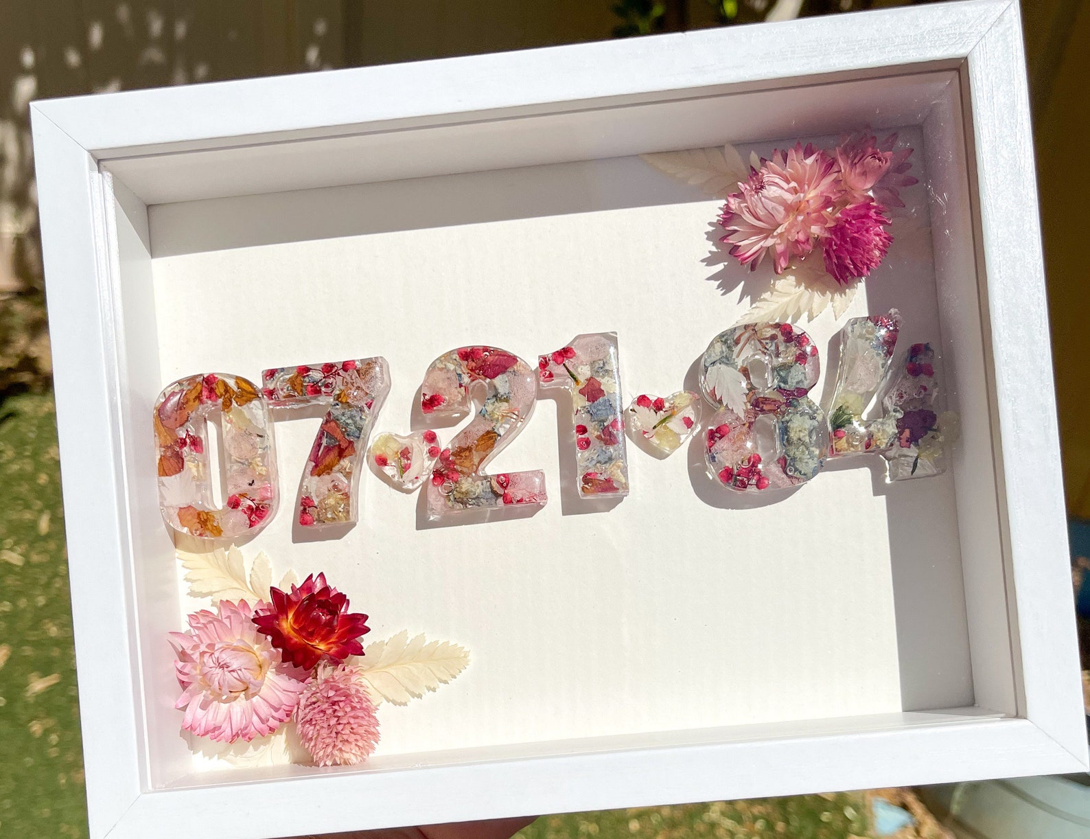 Resin Date Shadow Box - Etsy