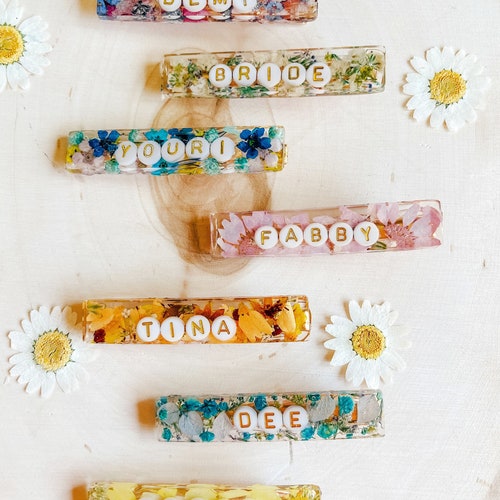 Custom Resin Hair Clip | Etsy