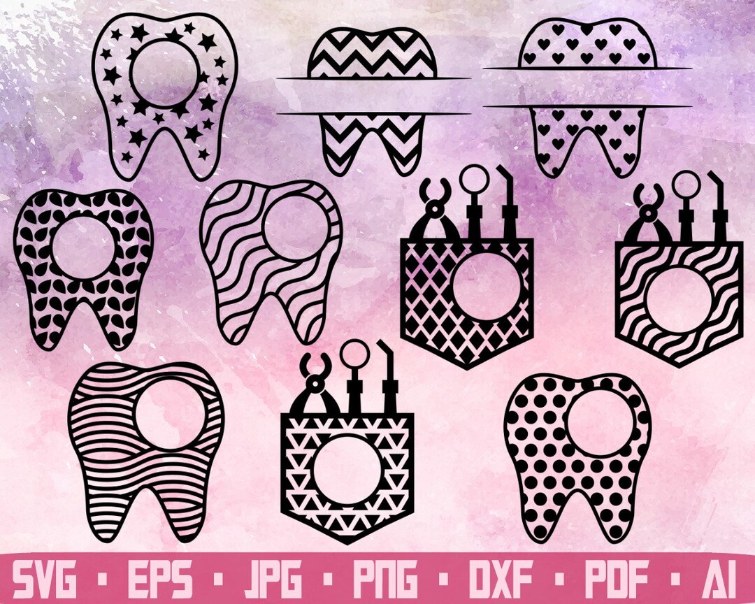10 Tooth Frames Dentist Dental Dental School Tooth Teeth Dentist Svg ...