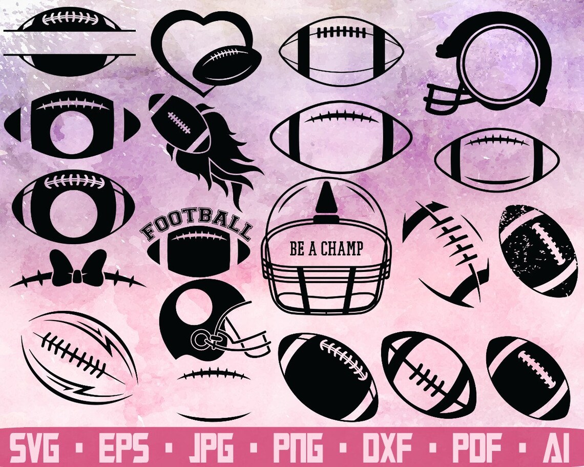20 American Football Football Svg Football Football Cricut - Etsy