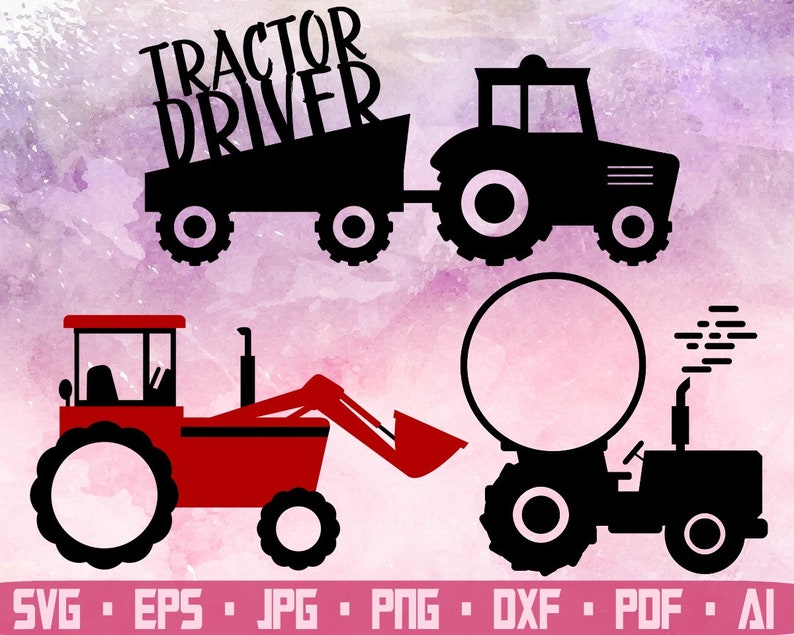 Farm Tractor Red Farm Tractor Tractor Svg Farm Svg Farm - Etsy