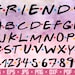 Friends Font Svg Friends Tv Show Svg Silhouette Dxf Cricut Friends Show ...