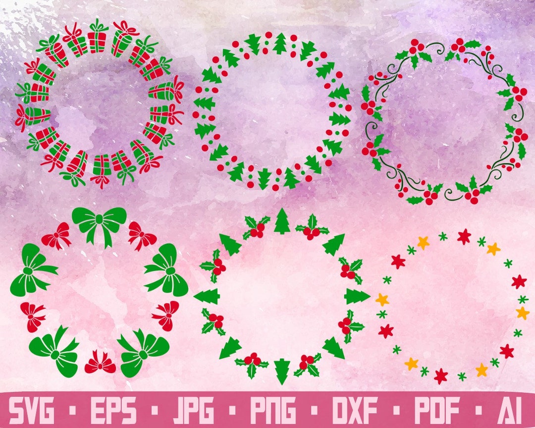 Christmas Frames Christmas Frames Svg Christmas Cut File Santa Svg ...
