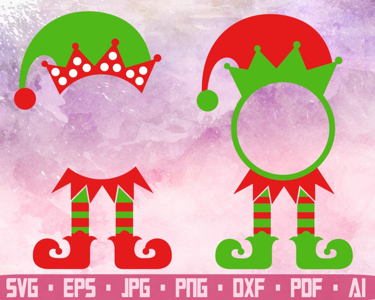 Elf Frames Elf Legs Svg Elf Cut File Elf Svg Christmas Elf Svg | Etsy