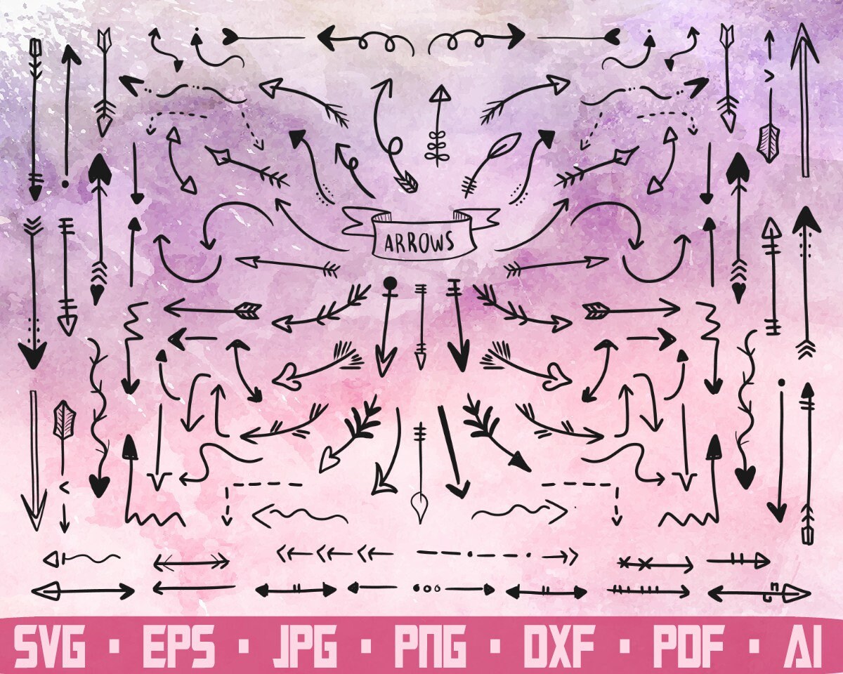 Arrow Svg Arrow Arrow Clip Art Arrow Embroidery Arrows Svg - Etsy