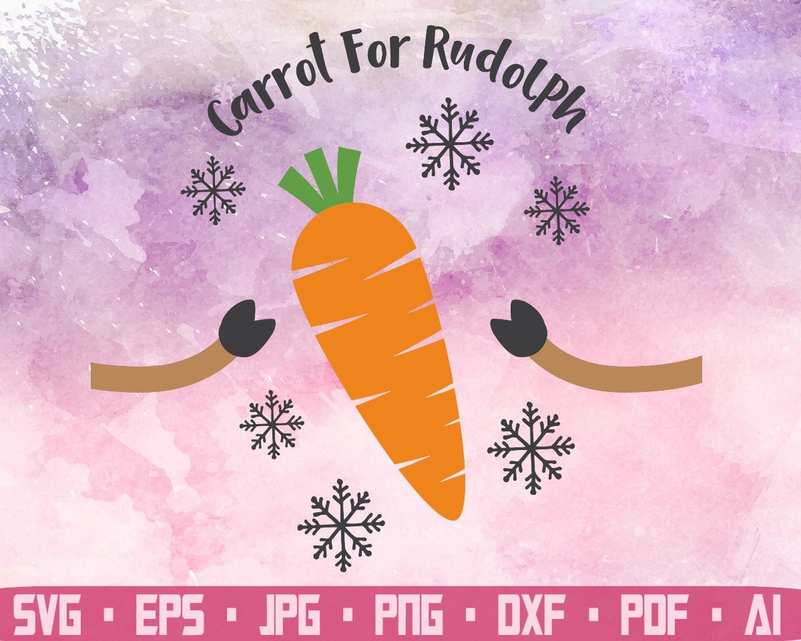 Carrot for Rudolph Reindeer Reindeer Horns Christmas Svg - Etsy UK