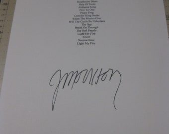 Jim Morrison Signed - Etsy