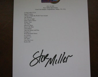 Steve Miller Signed - Etsy
