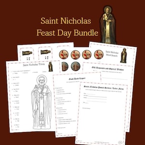 Fun Saint Nicholas Printables for Kids | Trivia, Word Search, Coloring ...