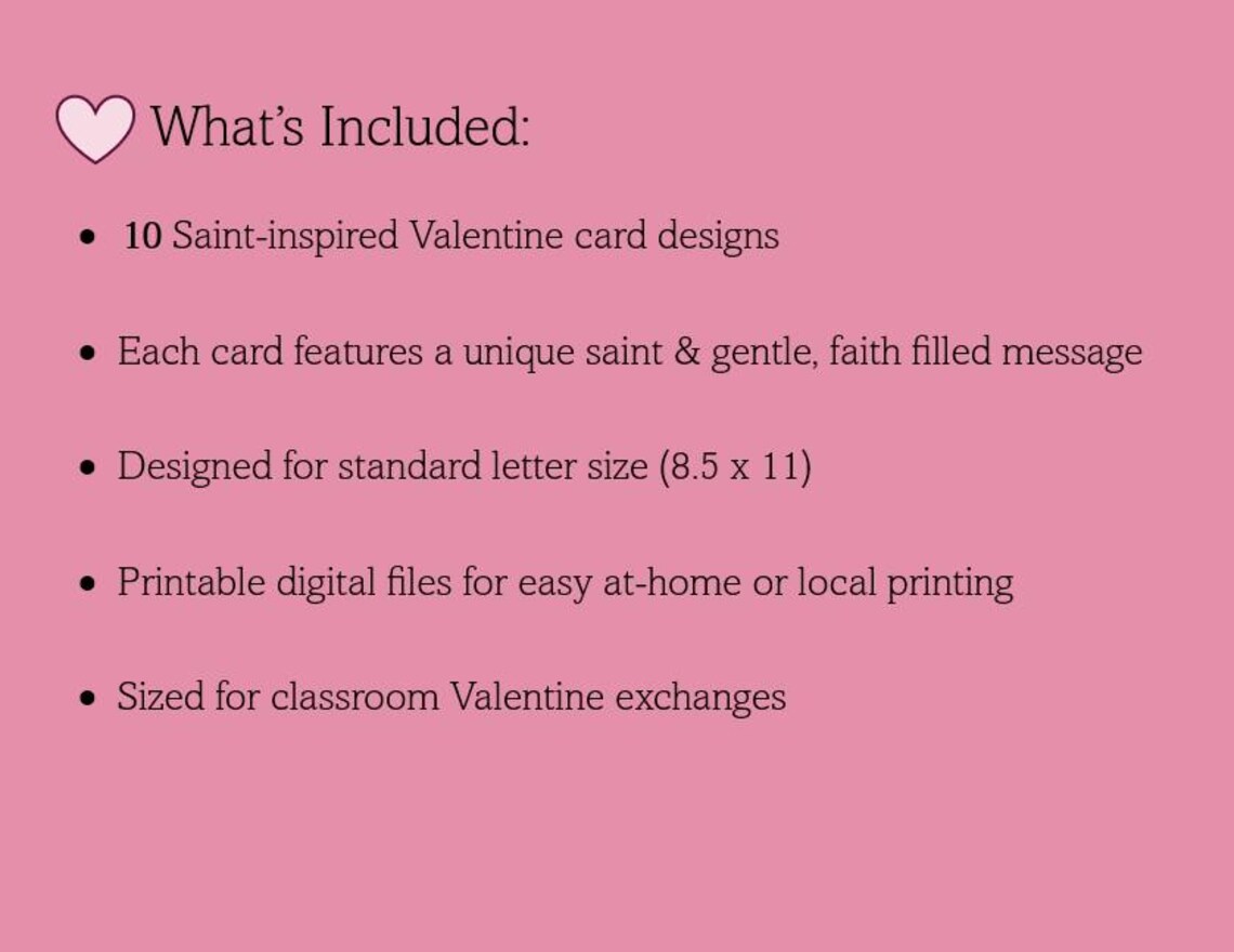 Catholic Saint Valentine Cards for Kids | Printable Valentines | Faith ...
