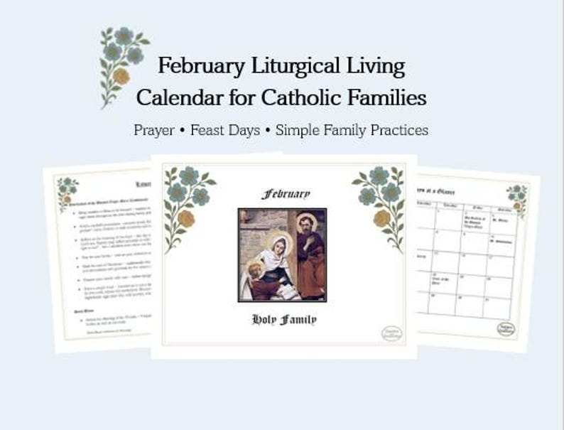 February Liturgical Living Guide | Catholic Calendar, Feast Days ...