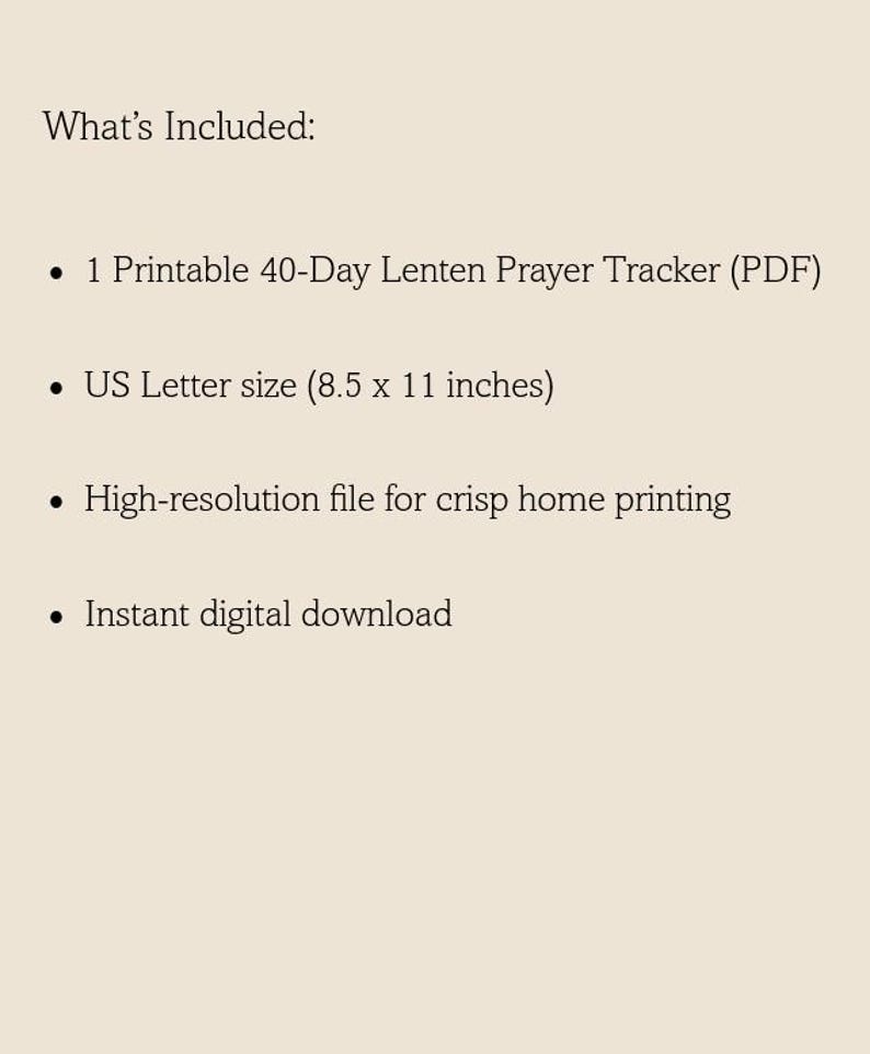 40 Day Catholic Lenten Prayer Tracker Printable PDF for Moms - Etsy