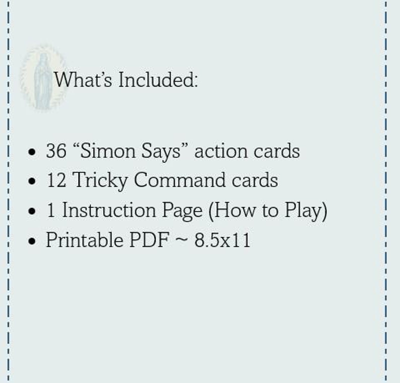 Catholic Simon Says Printable Game for Kids | Religious Education ...