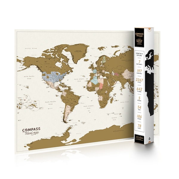 Scratch off World Map - Etsy