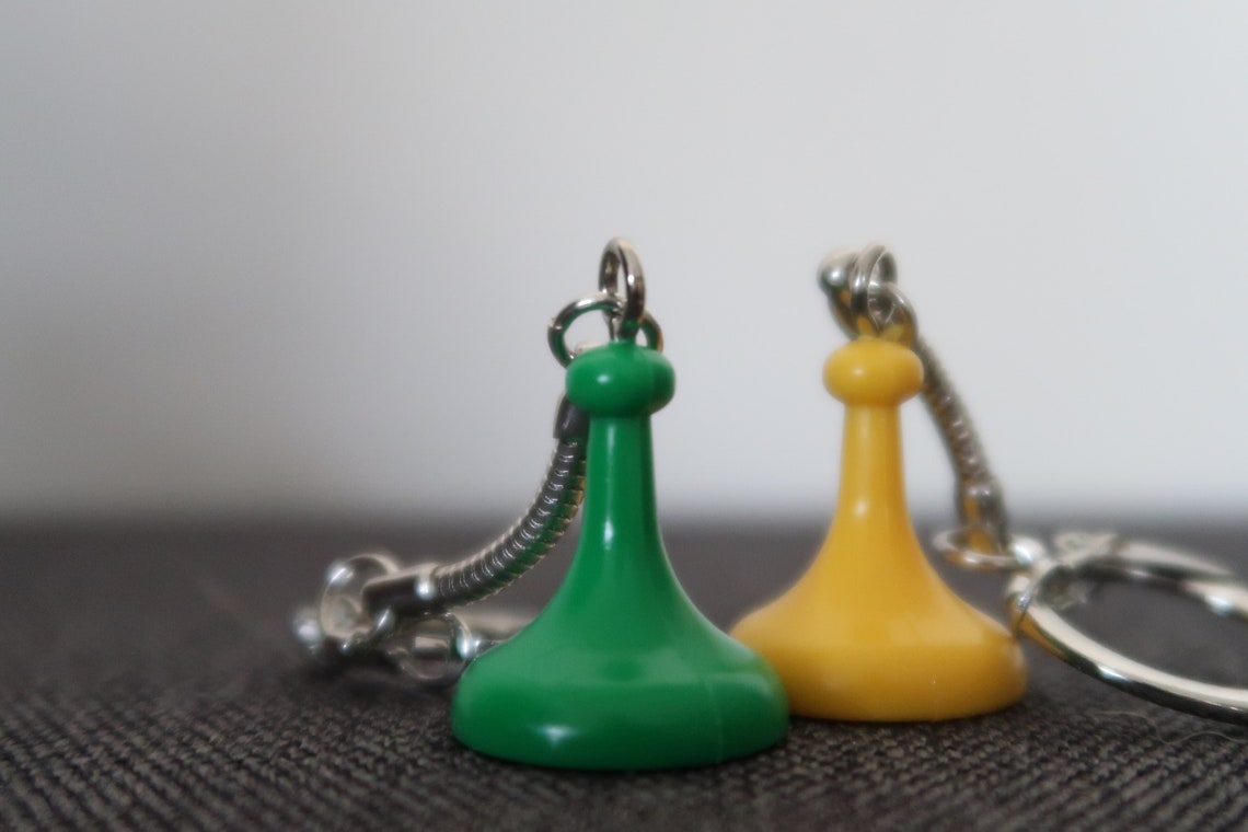 Board Game Lover Keychain, Monopoly, Sorry, Upcycled, Repurposed ...