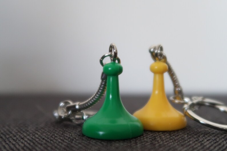 Board Game Lover Keychain, Monopoly, Sorry, Upcycled, Repurposed ...