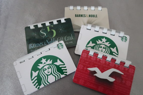 Mini Notebook Repurposed Gift Cards - Etsy