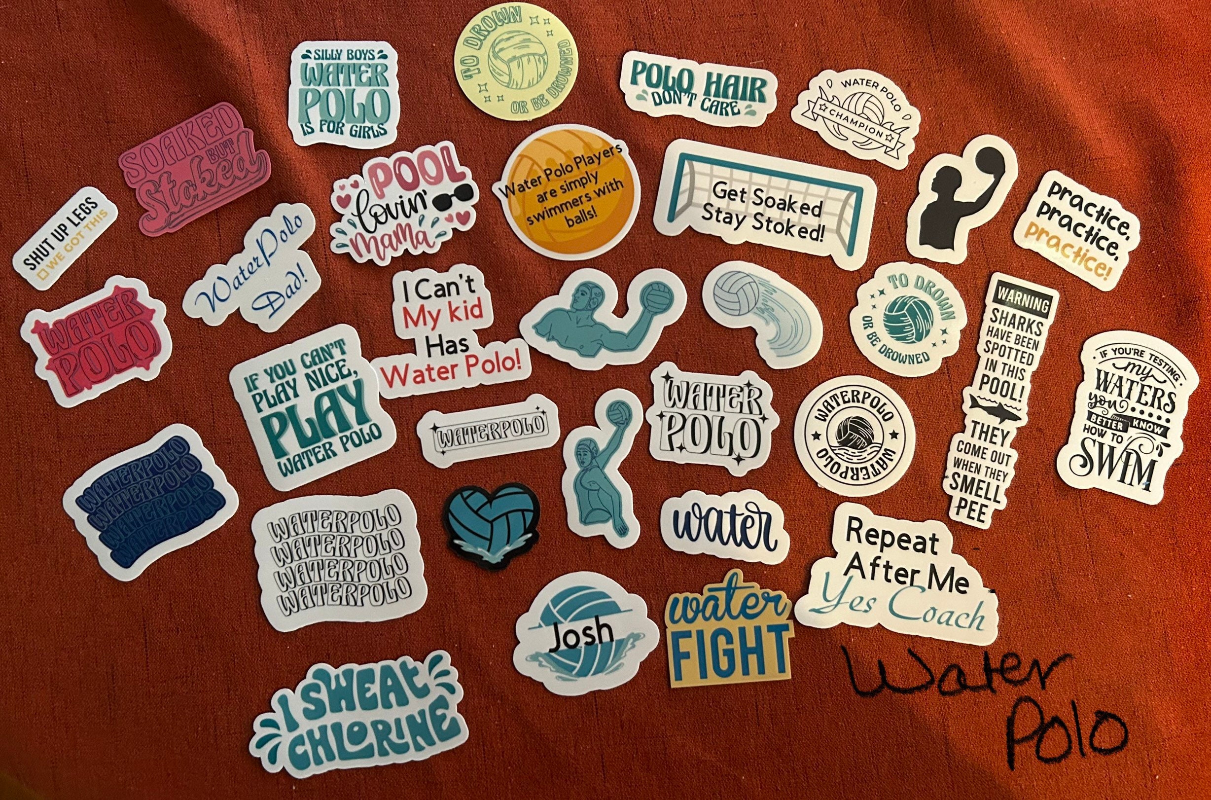 Swim Dive Water Polo and Synchronized Swim Stickers free - Etsy