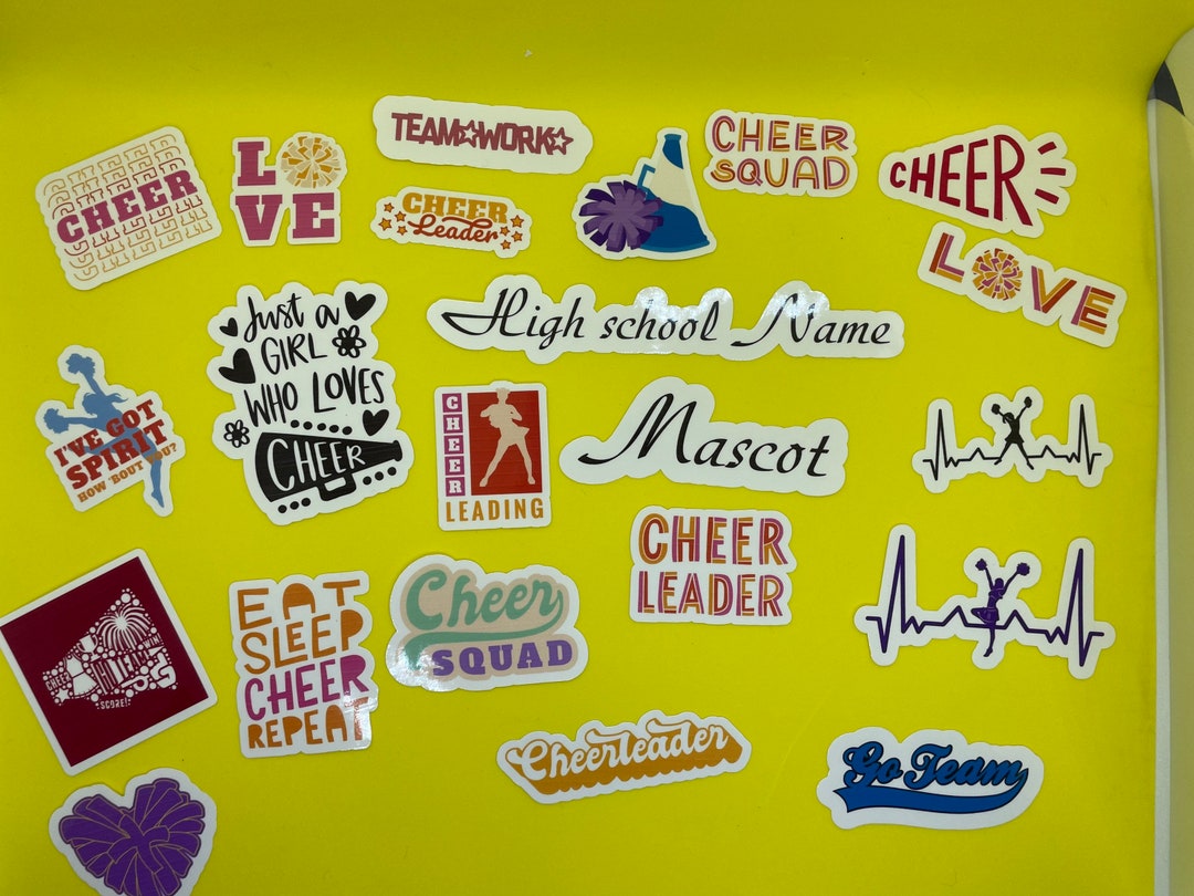 Get Your Cheer On!! Cute Cheerleading Stickers FREE SHIPPING - Etsy