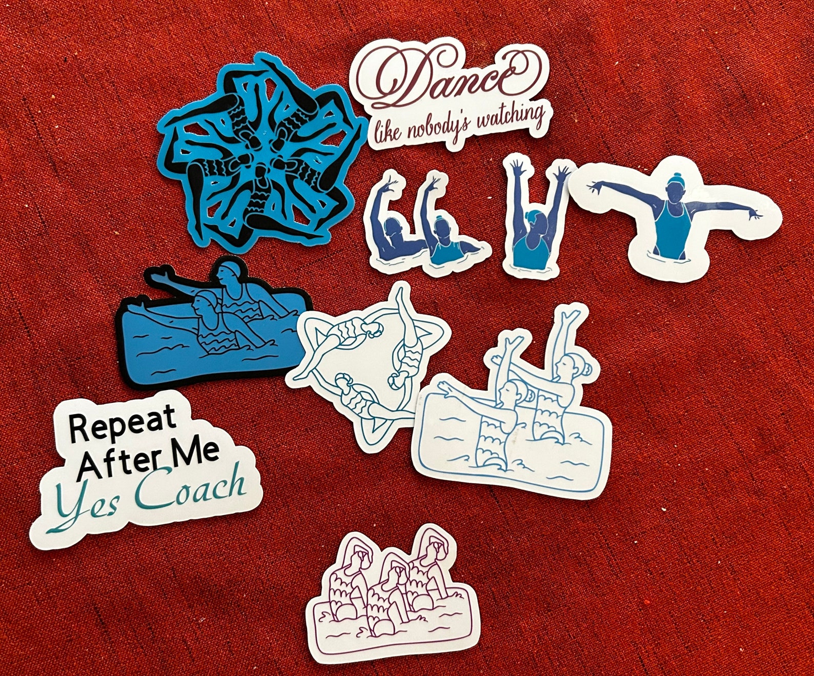 Swim Dive Water Polo and Synchronized Swim Stickers free - Etsy