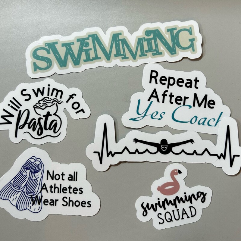 Swim Stickers - Etsy