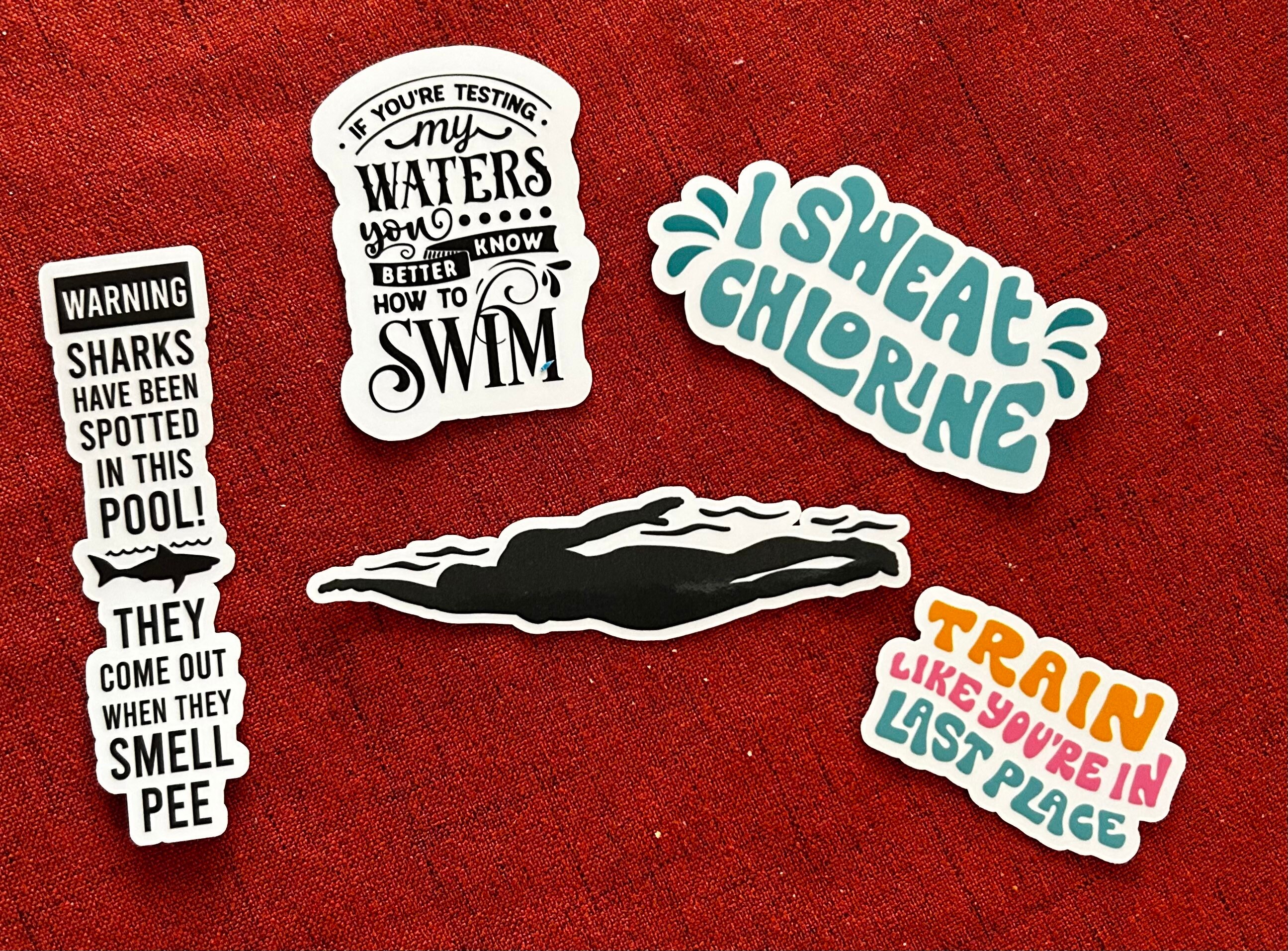 Swim Dive Water Polo and Synchronized Swim Stickers free - Etsy